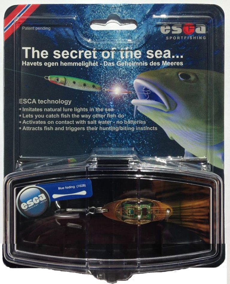 Lokkelys Esca for fiske i saltvann, blått lys. Mange på lager - Abru ...